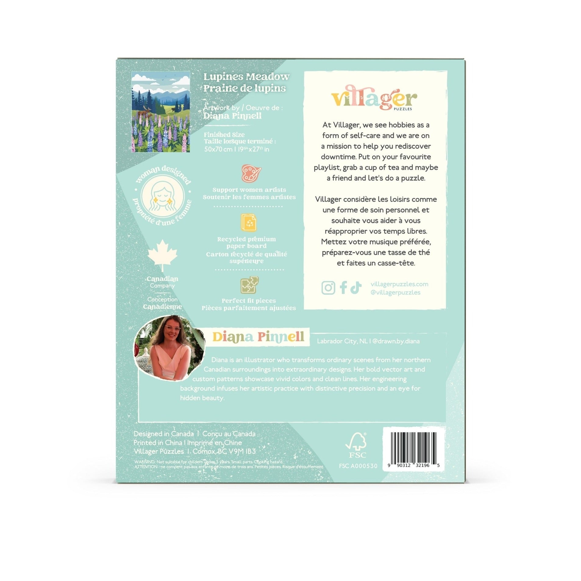 Lupines Meadow Puzzle – Stitch & Stone